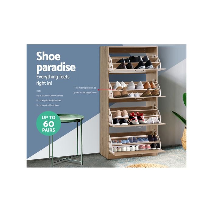 Artiss shoe cabinet 60 pairs store