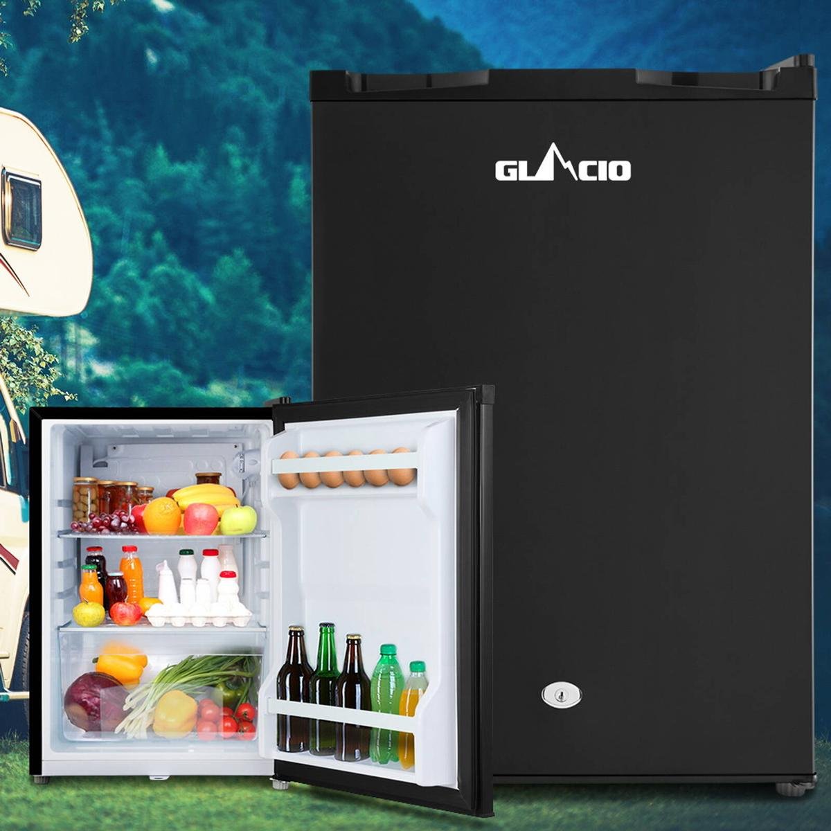 Glacio 80L Portable Camping Bar Fridge Freezer 12V/24V/240V - Bunnings ...