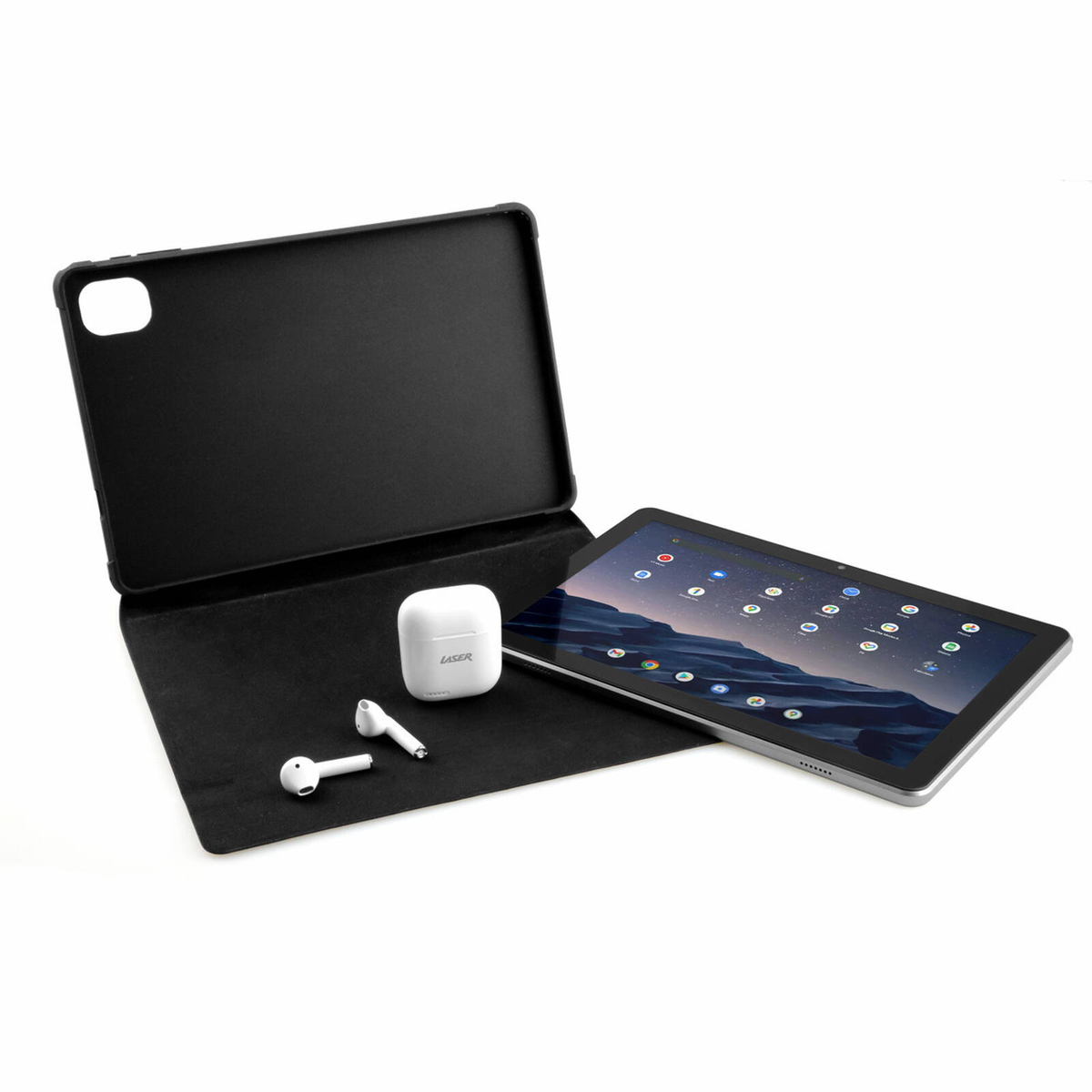 Laser 10 Inch 4G Tablet With Earbuds And Case (Black) - Bunnings Australia