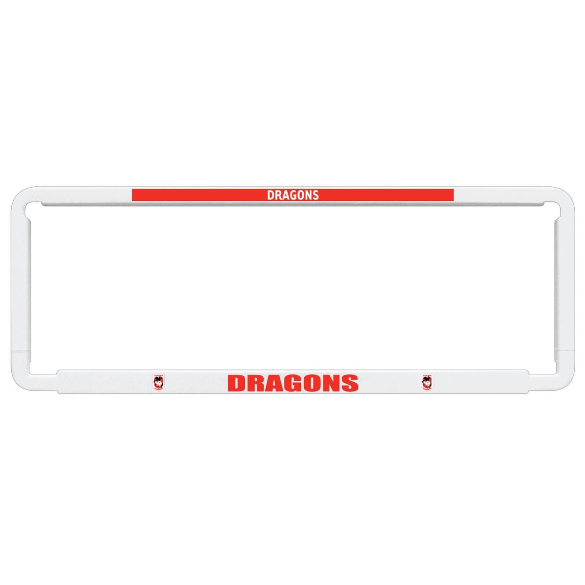 1x OFFICIAL NRL St George Dragons Car Number Plate Frame Cover Surround ...