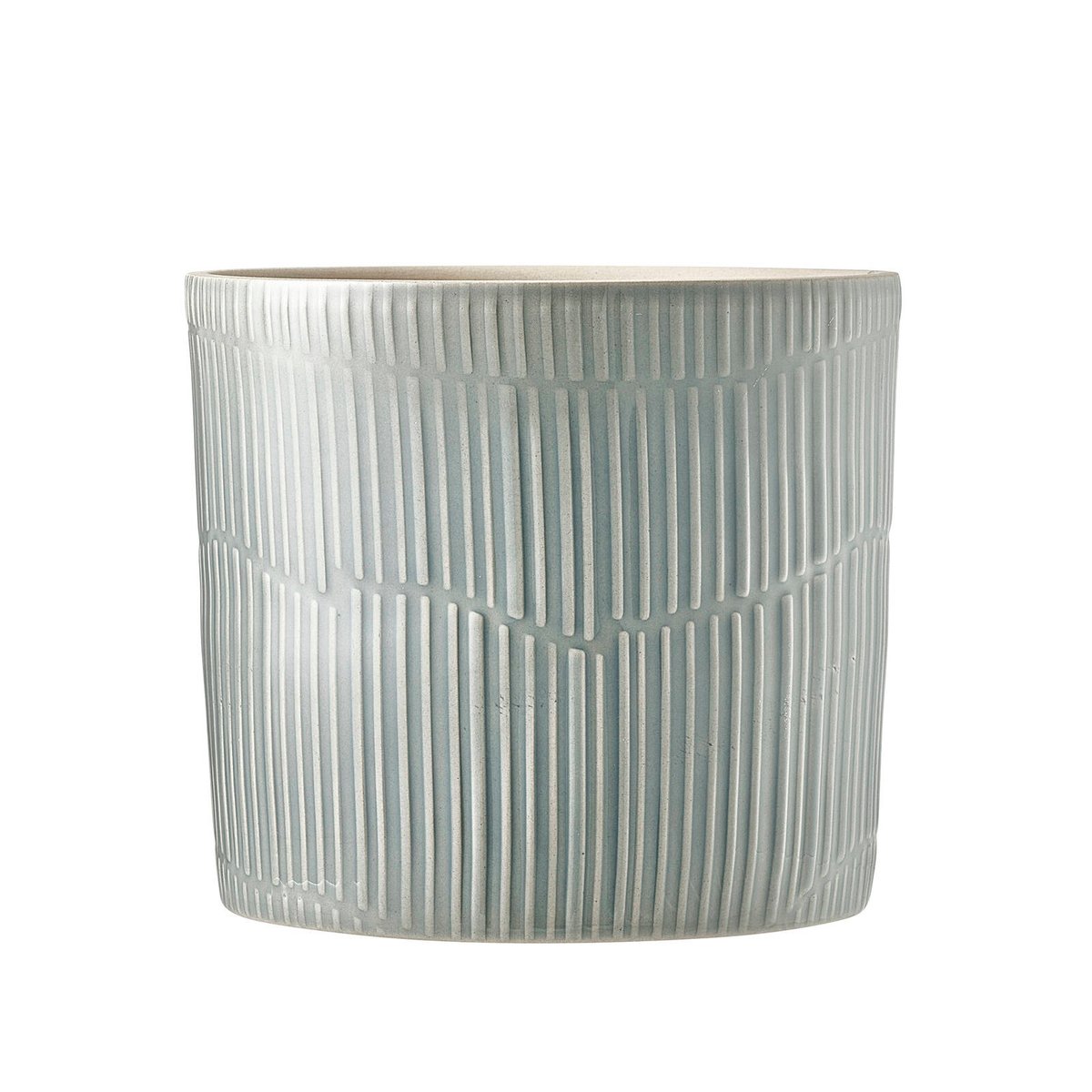 Borralheira 140 x 130mm Light Blue Cylinder Indoor Ceramic Pot ...