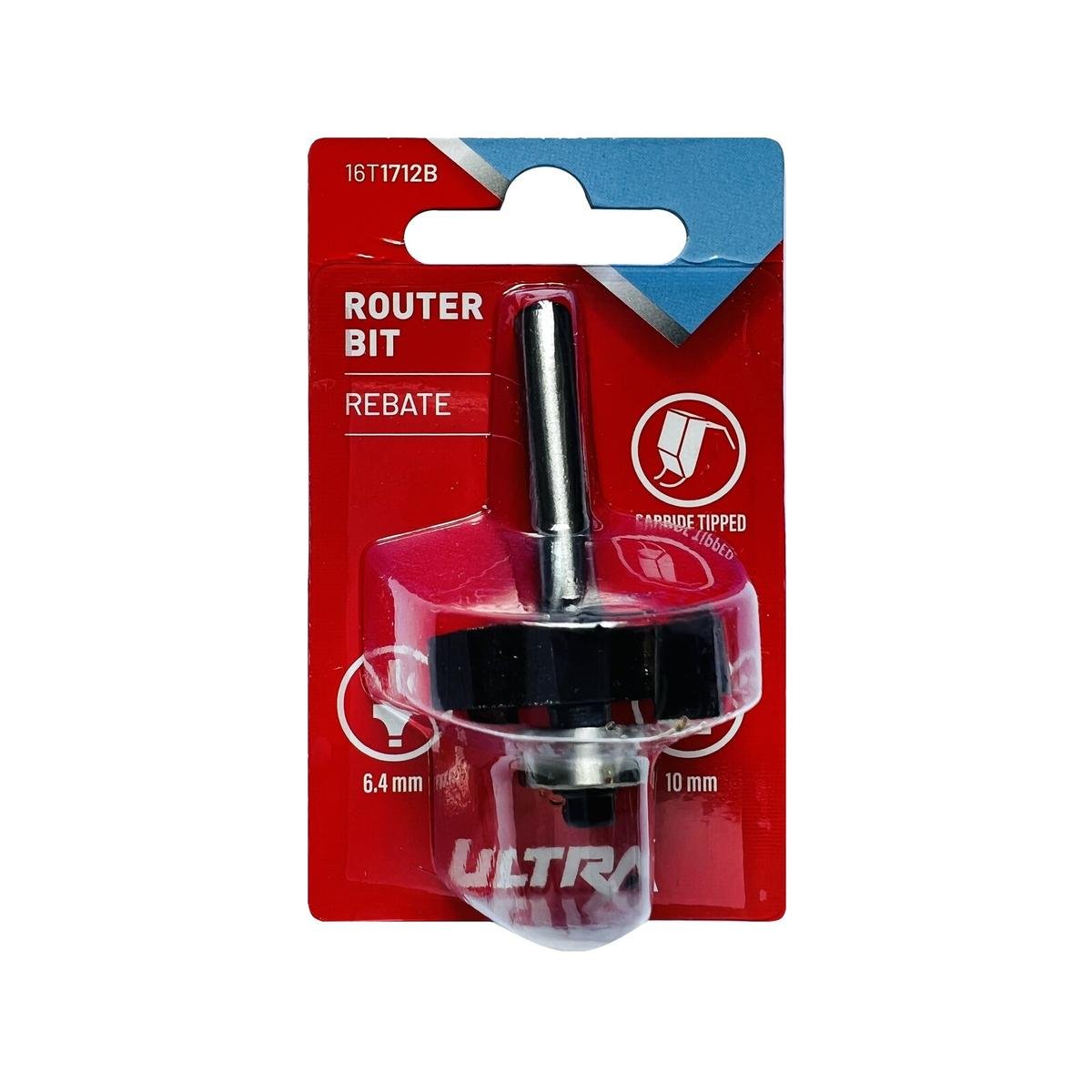 Ultra 6.4 x 10mm Rebate Router Bit - Bunnings Australia