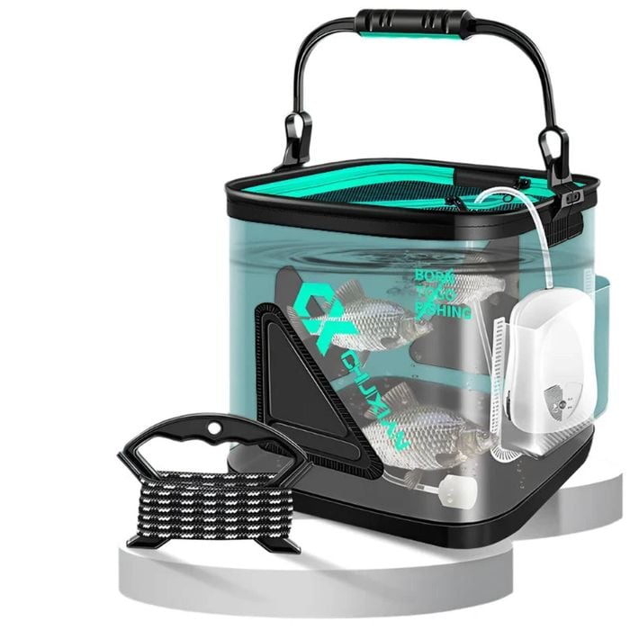NNEOBA Foldable Live Fish Bucket - Bunnings Australia