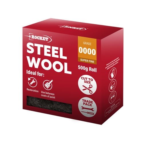 Rocket 500G Premium Grade 0000 Super Fine Steel Wool - Bunnings Australia