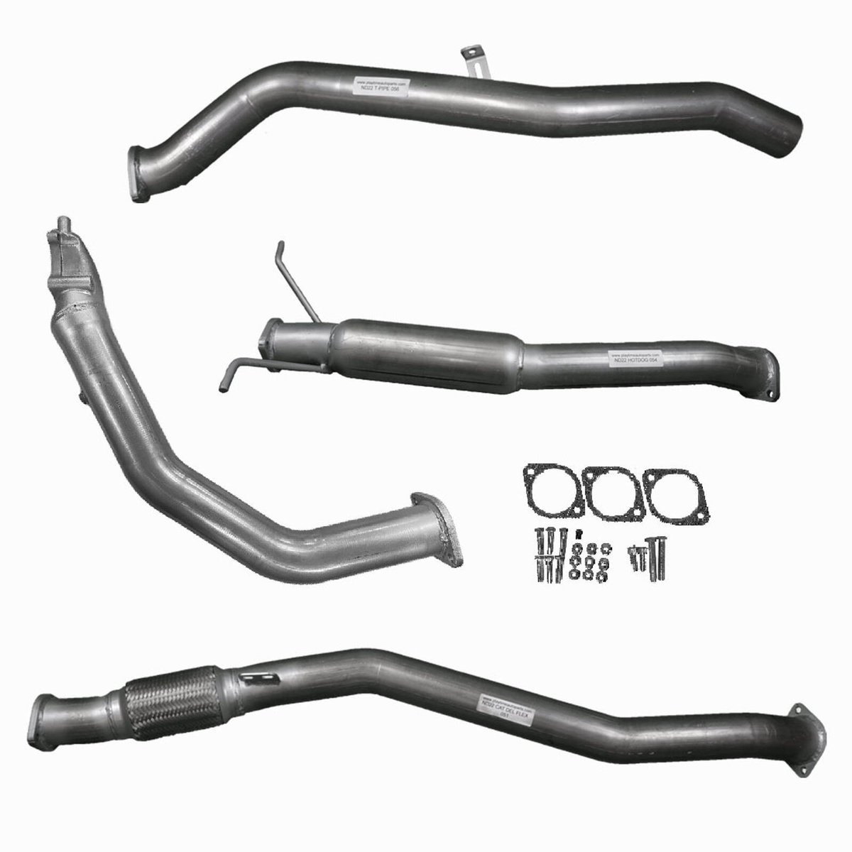 Nissan D22 Navara 3L Exhaust 3" Turbo Back No Cat With Hotdog Raw ...