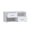 Practa Lowline TV Entertainment Unit Bundle - 2 Drawers - White ...