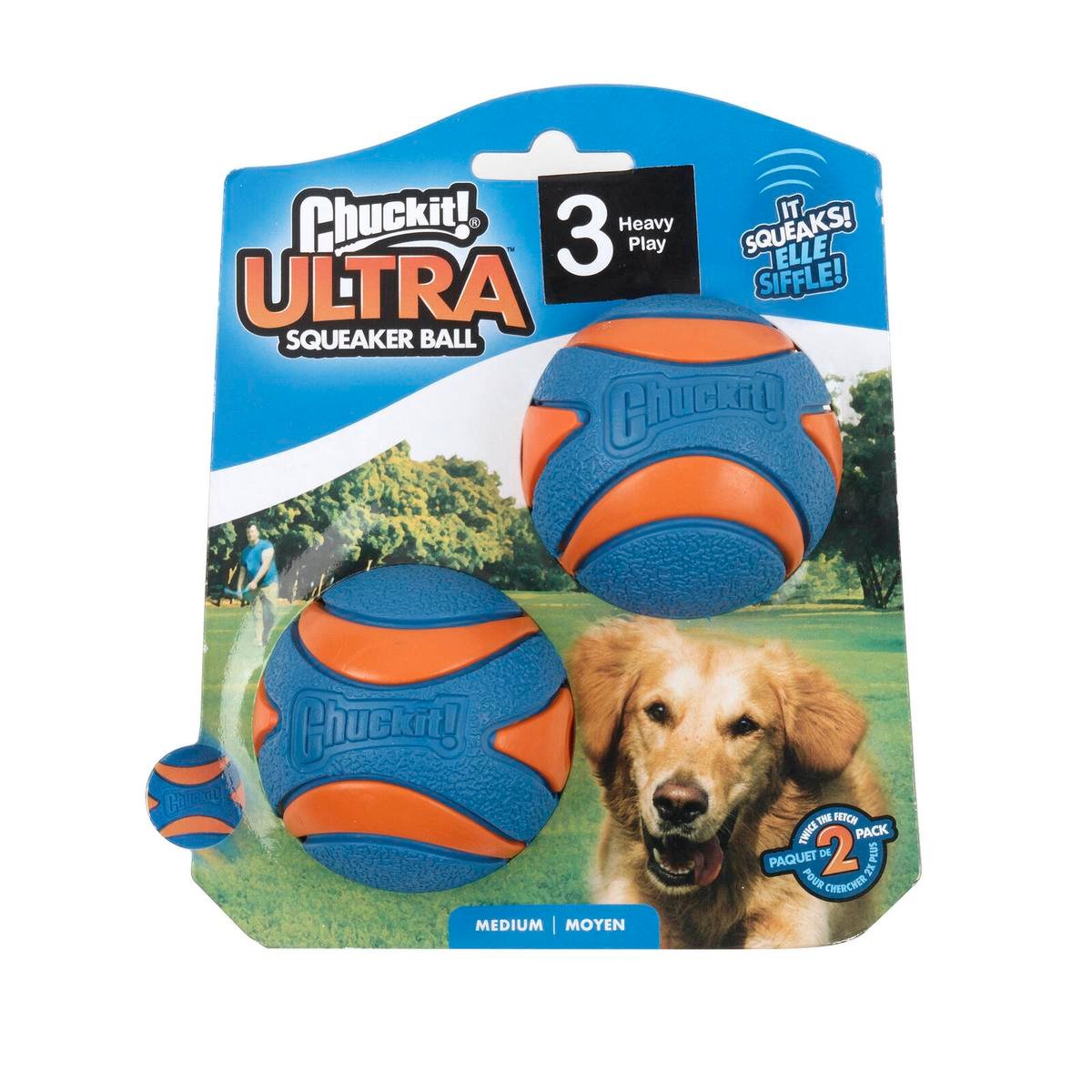 ChuckIt! Medium Ultra Squeaker Ball - 2 Pack - Bunnings New Zealand