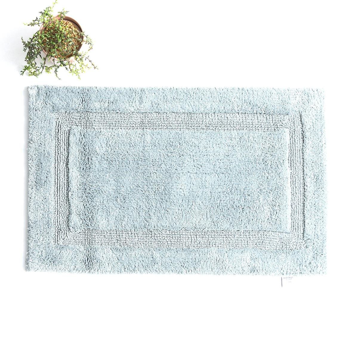 Renee Taylor Soho 80cm Cotton Bath Mat Reversible Silver - Bunnings ...
