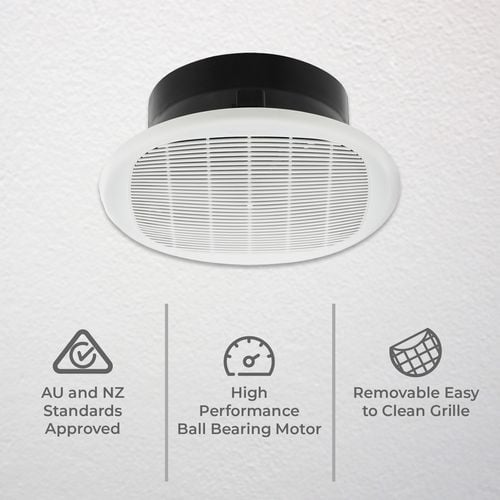 Deta 250mm Energy Efficient DC Exhaust Fan - Bunnings Australia