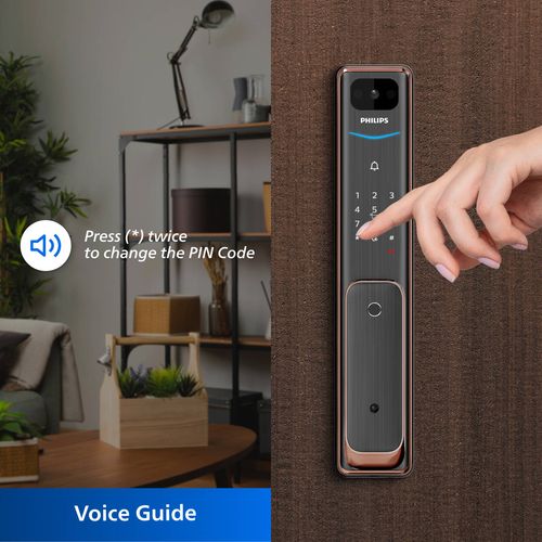 Philips Copper Smart Wi-Fi Remote Video Intercom Mortise Door Lock ...