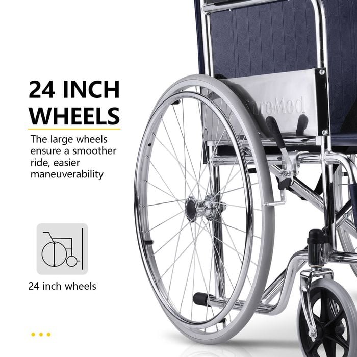 Altus Manual Wheelchair Self Propelled Portable Folding Chrome Frame ...