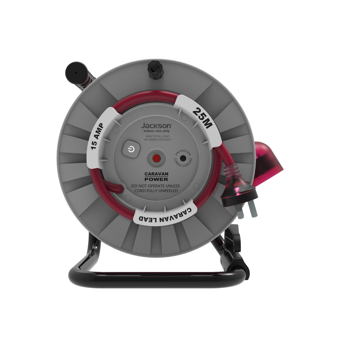 Jackson Rugged 25m Extra Heavy Duty Caravan Cable Reel - Bunnings Australia