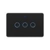 DETA Grid Connect Smart Triple Gang Touch Light Switch - Black ...
