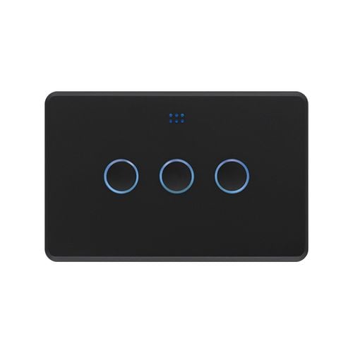 DETA Grid Connect Smart Triple Gang Touch Light Switch - Black ...