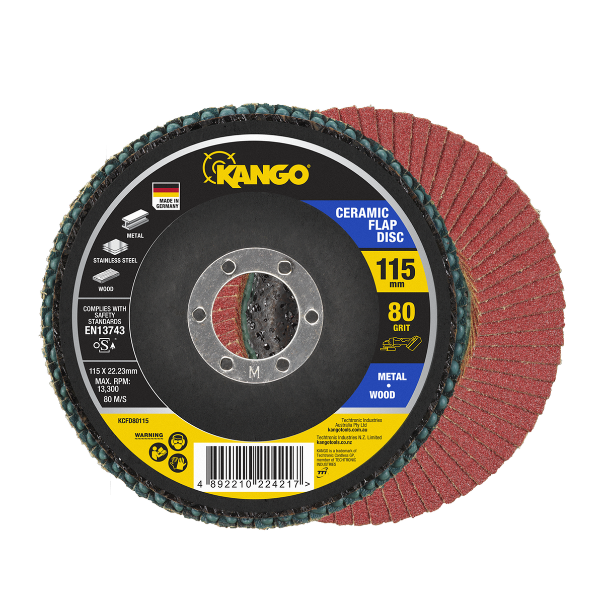 Kango 115mm 80G Ceramic Flap Disc - Bunnings New Zealand