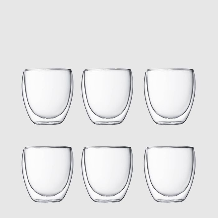 Bodum 4558-10-12 Small 250ml Pavina Double Wall 6pc Glass Set Clear - Bunnings Australia