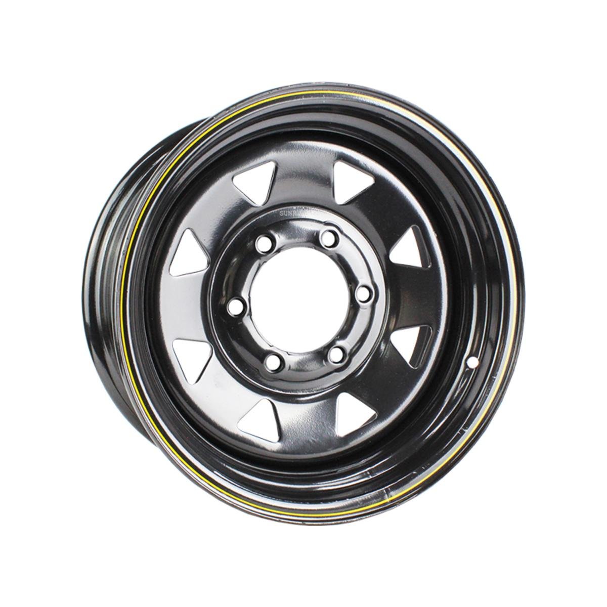 Sunrise Trailer 15" Sunraysia Steel Rim - Landcruiser 6 Stud, Black ...