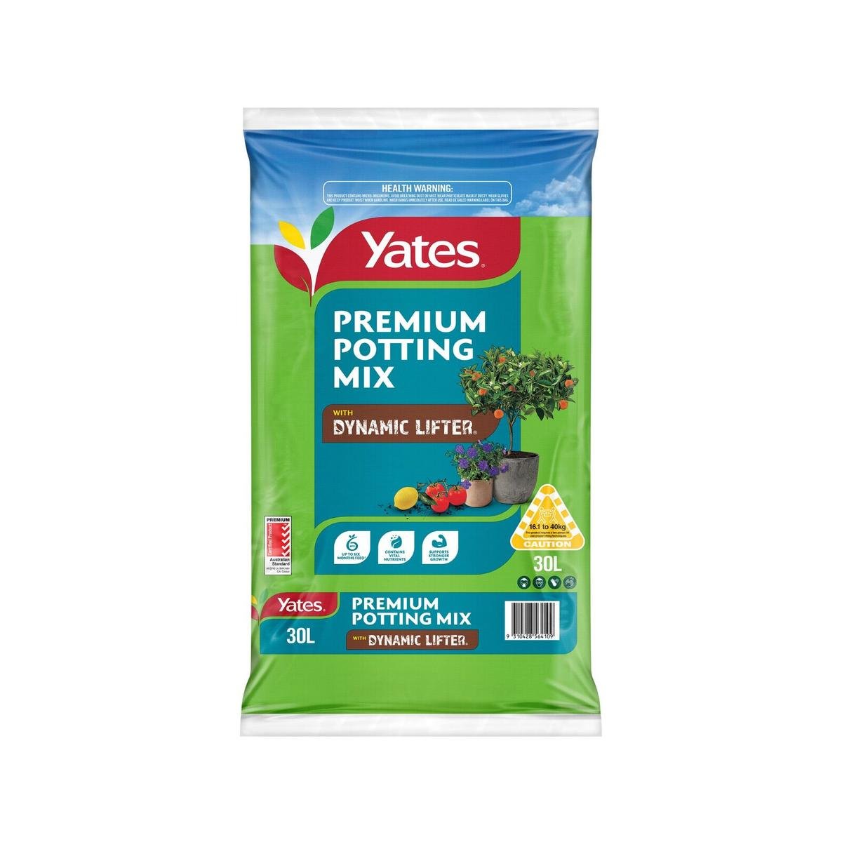 Yates 30L Premium Potting Mix With Dynamic Lifter - Bunnings Australia