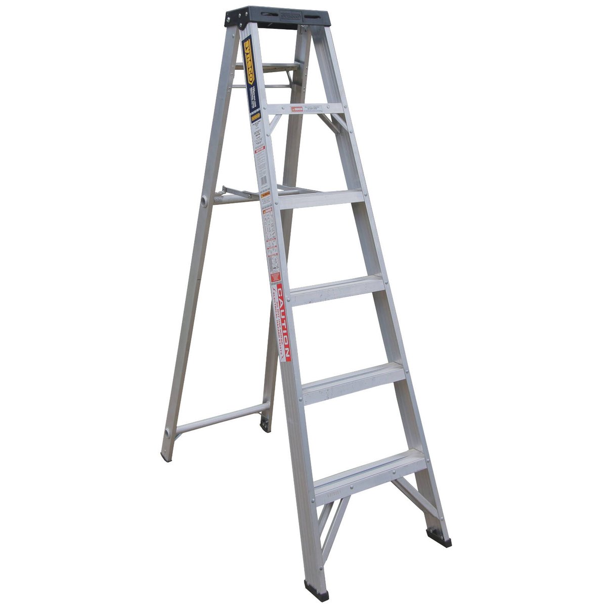 Syneco 1.8m 135kg Industrial Aluminium Single Sided Ladder w Tool Tray ...