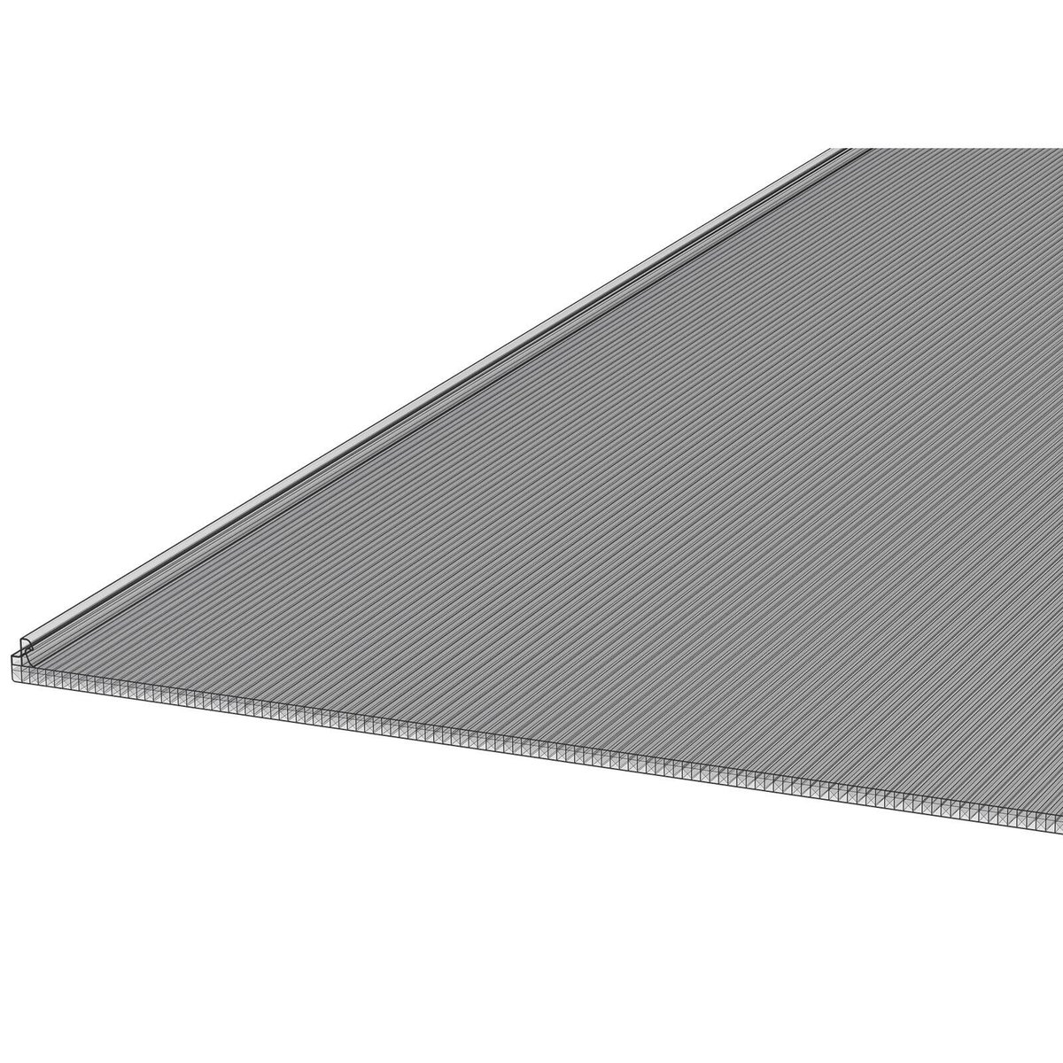 Palram 2000 x 600 x 10mm Grey Sunpal Roofing System - Bunnings Australia