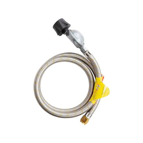 Gasmate Regulator & Braided Hose - 1200mm - LCC27 to 5/8" UNF (3/8" SAE ...