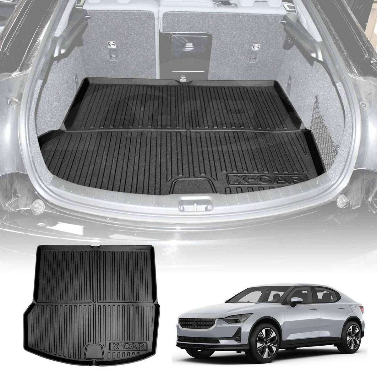 Boot Liner for Polestar 2 2021-2024 Heavy Duty Cargo Trunk Mat Luggage ...