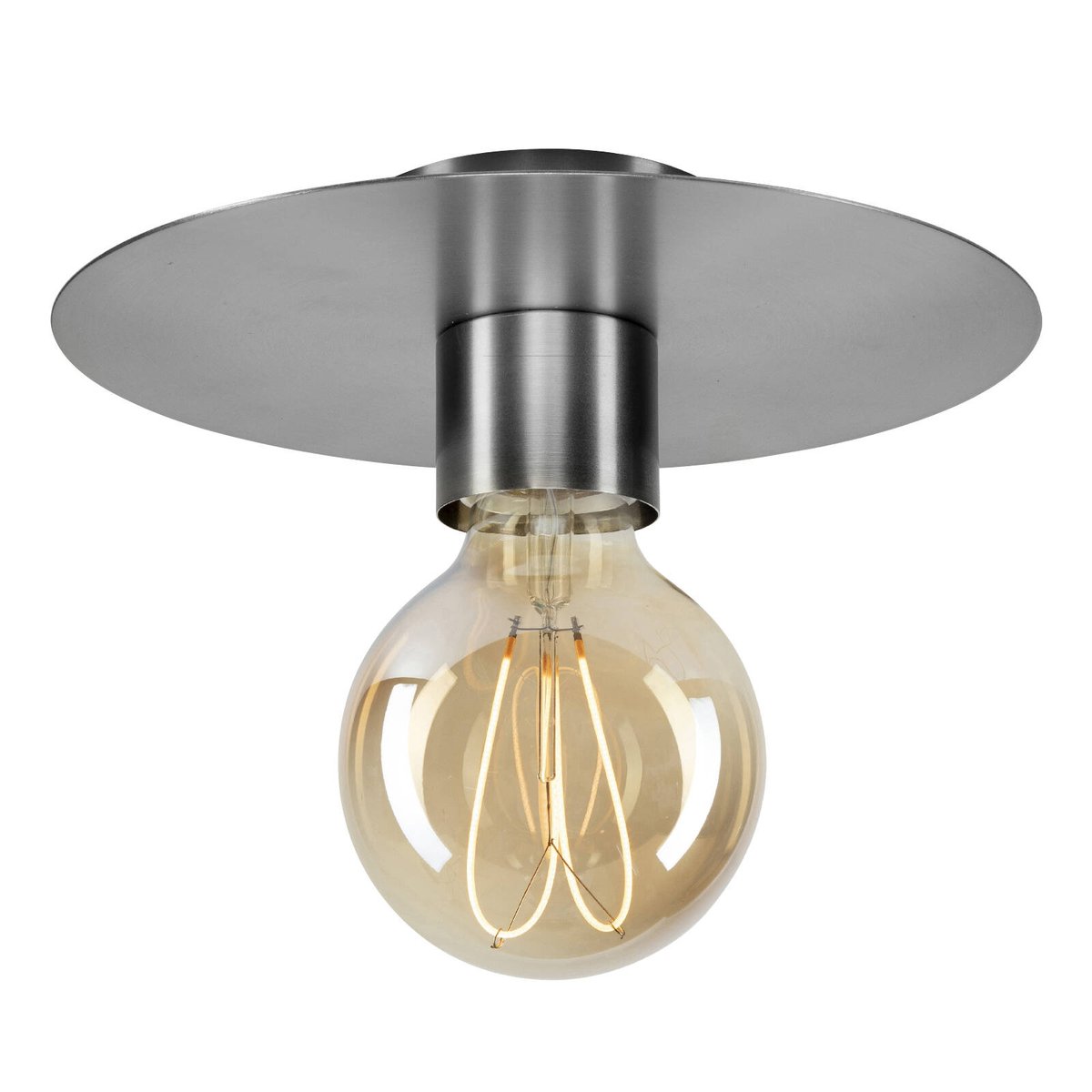 Brilliant 22cm Brushed Satin Nickel Comet DIY Install Batten Fix Light ...