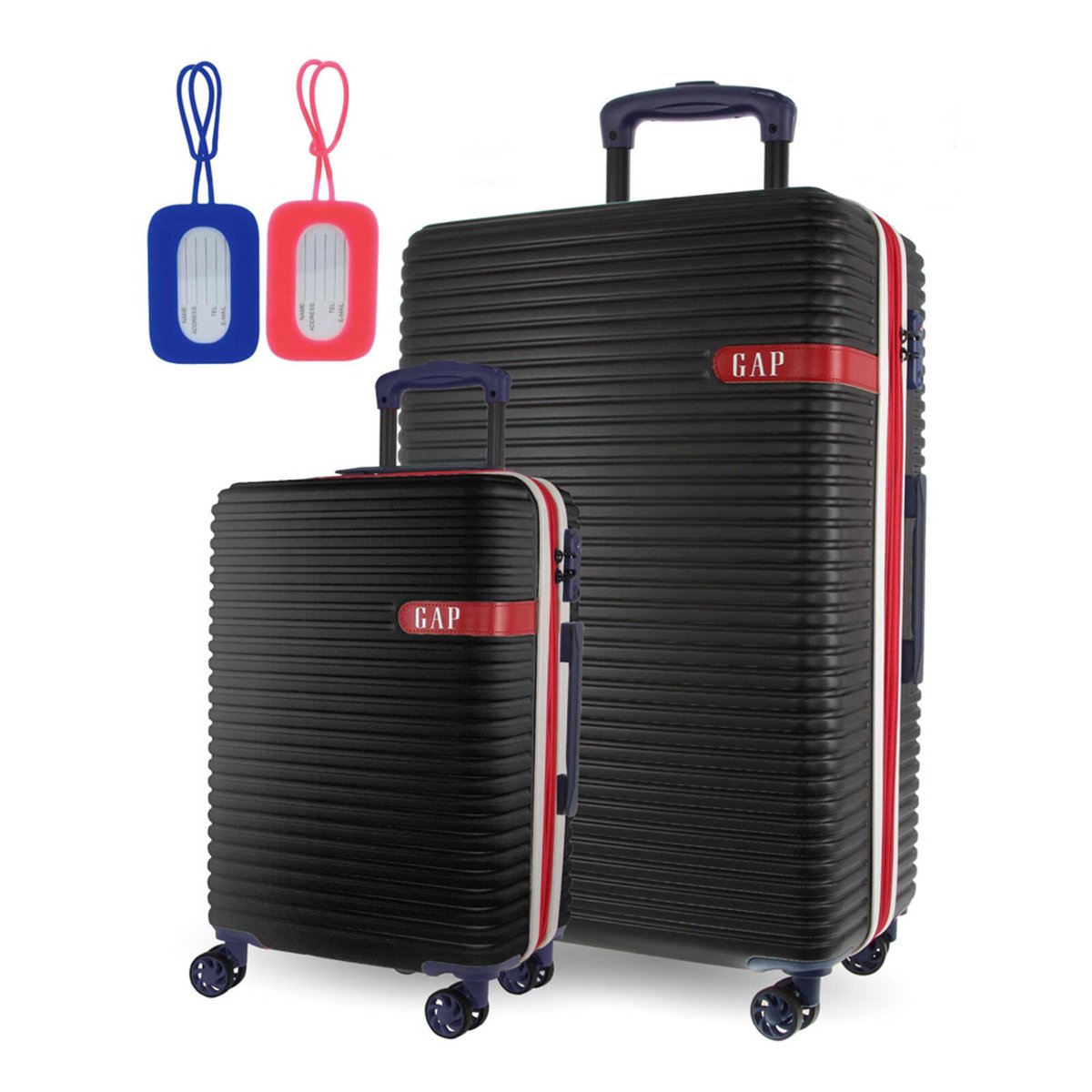2pc GAP Hard-Shell Suitcase TSA Lock Large Cabin Luggage Set w/ Tag ...