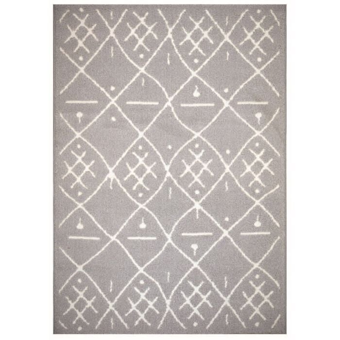 Hufflett 280 x 380cm Perla Light Grey Heat Set Polyester Rug - Bunnings ...