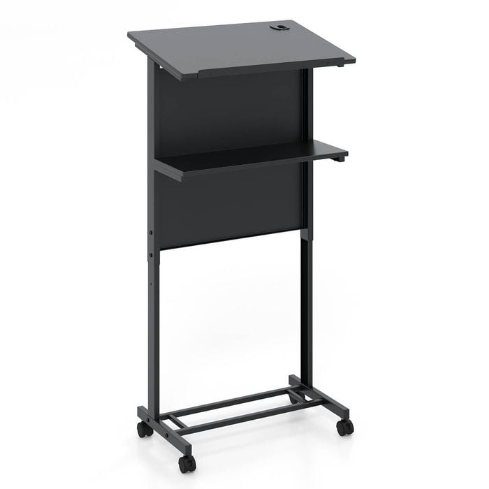 Costway 3-Position Height Adjustable Lectern Table Sit Stand Computer ...