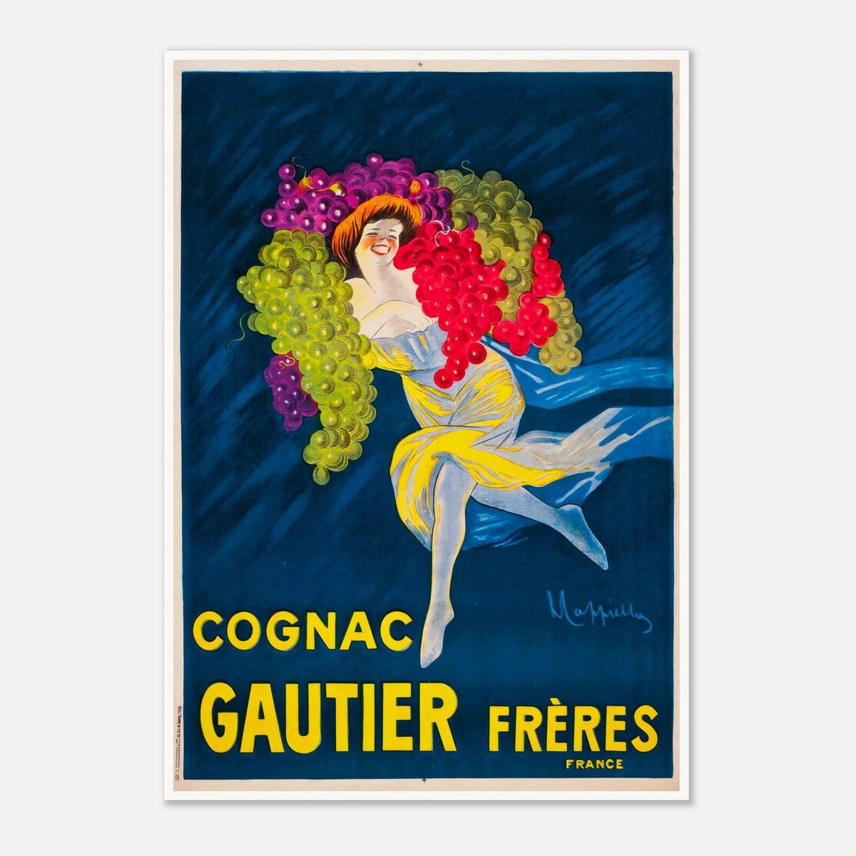 Galrie Vintage French Cognac Gautier Advertising Poster - Timeless ...