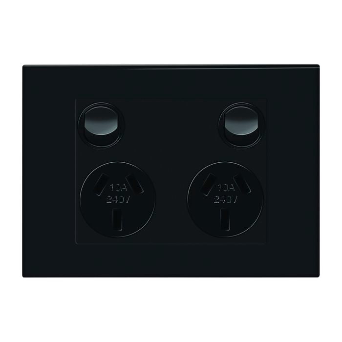 HPM VIVO Double Powerpoint - Grey - Bunnings Australia