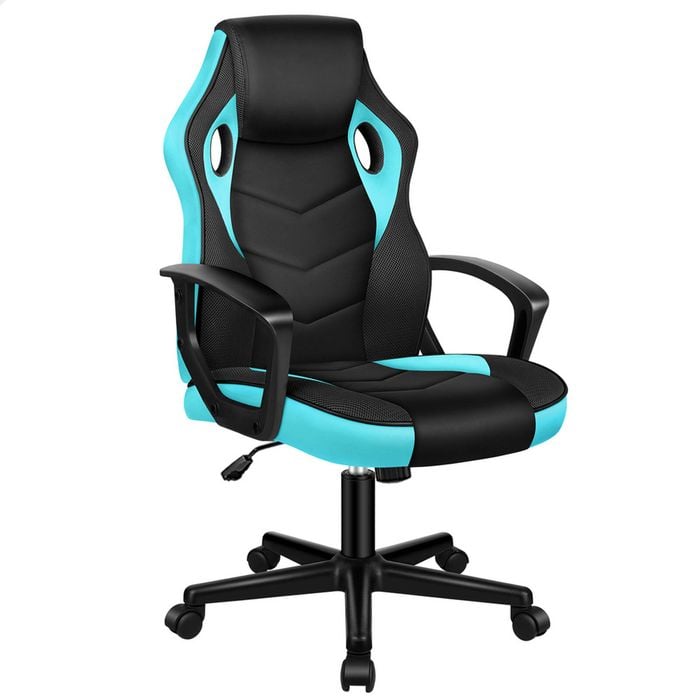 ALFORDSON Gaming Office Chair Cyan - Bunnings Australia