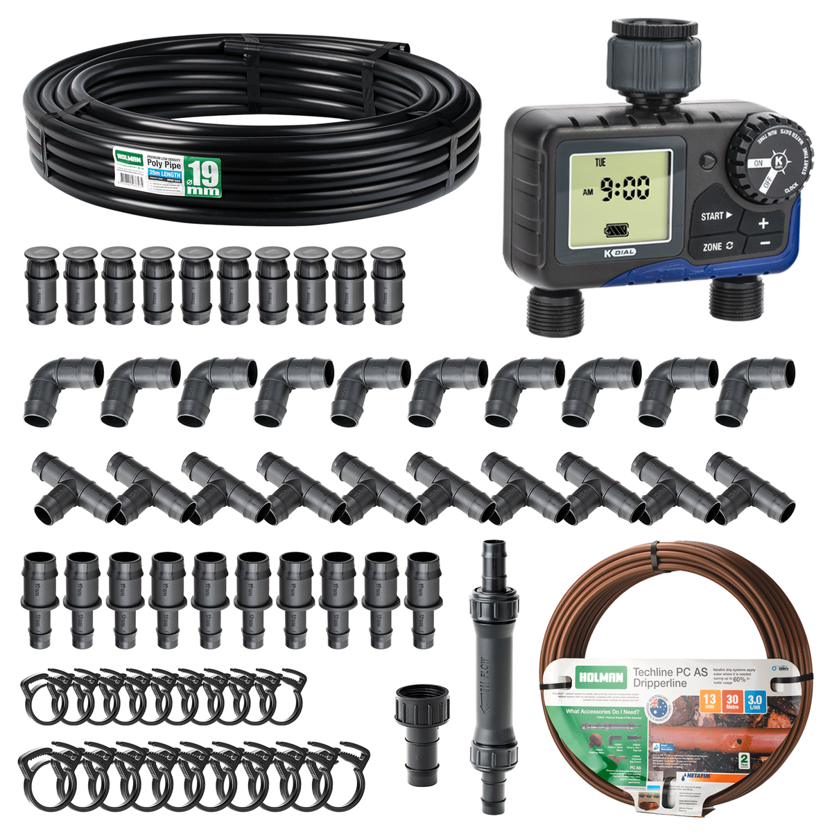 K-Rain Drip Tube Irrigation Starter Kit - Bunnings Australia