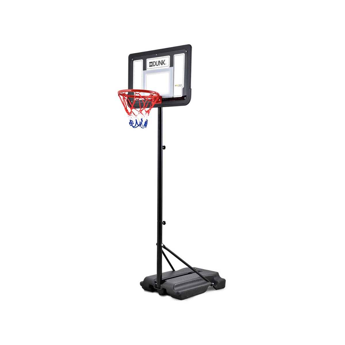 DR. DUNK Portable Kids Basketball Hoop Stand System, 1.15m to 1.60m ...