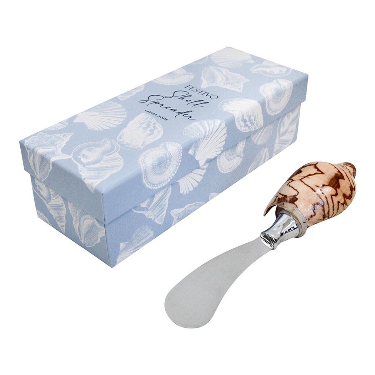 LVD Metal 17cm Shell Spreader Large Gift Boxed - Beige - Bunnings Australia