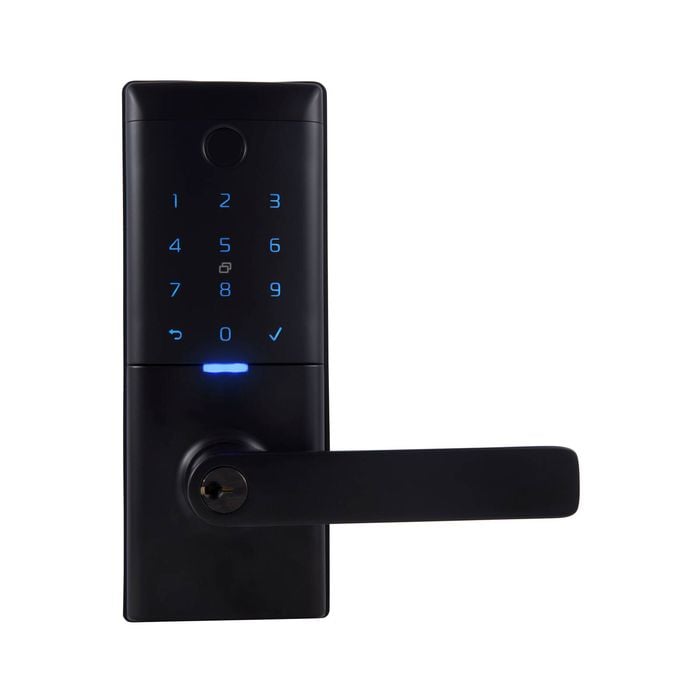Gainsborough Mode Smart Entrance Lever Lock Black - Bunnings Australia