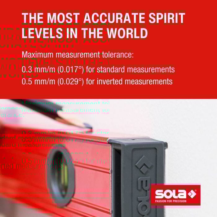 Sola Spirit Level Red 60cm 3 Vials - Bunnings Australia
