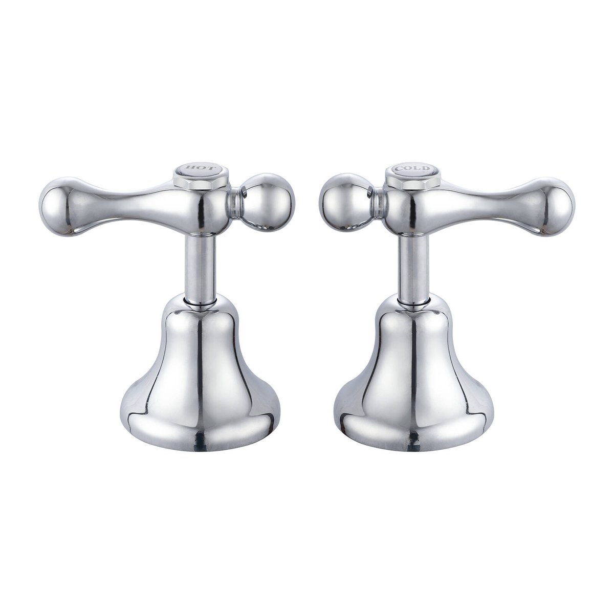 Shaw & Mason Chrome 1/4 Turn Lever Basin Top Assembly - Pair - Bunnings ...