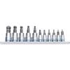 Kincrome 11 Piece 1/4 & 3/8 Drive Metric Short Series Ball-End Hex Socket Set - Bunnings Australia