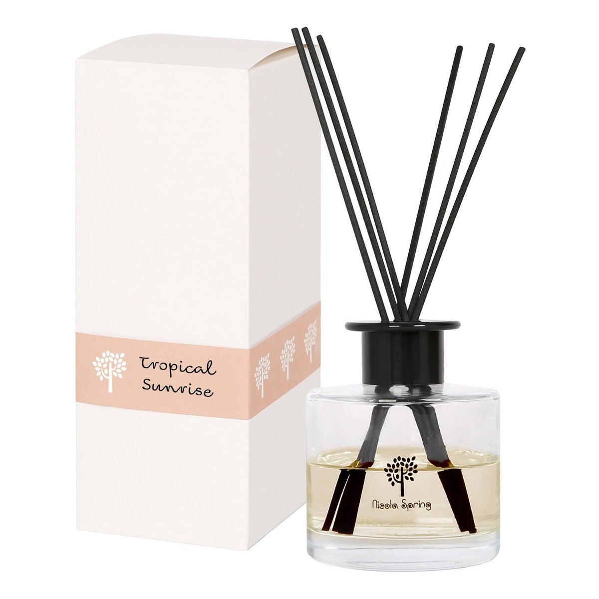Nicola Spring Glass Reed Diffuser - 200ml - Tropical Sunrise - Bunnings Australia