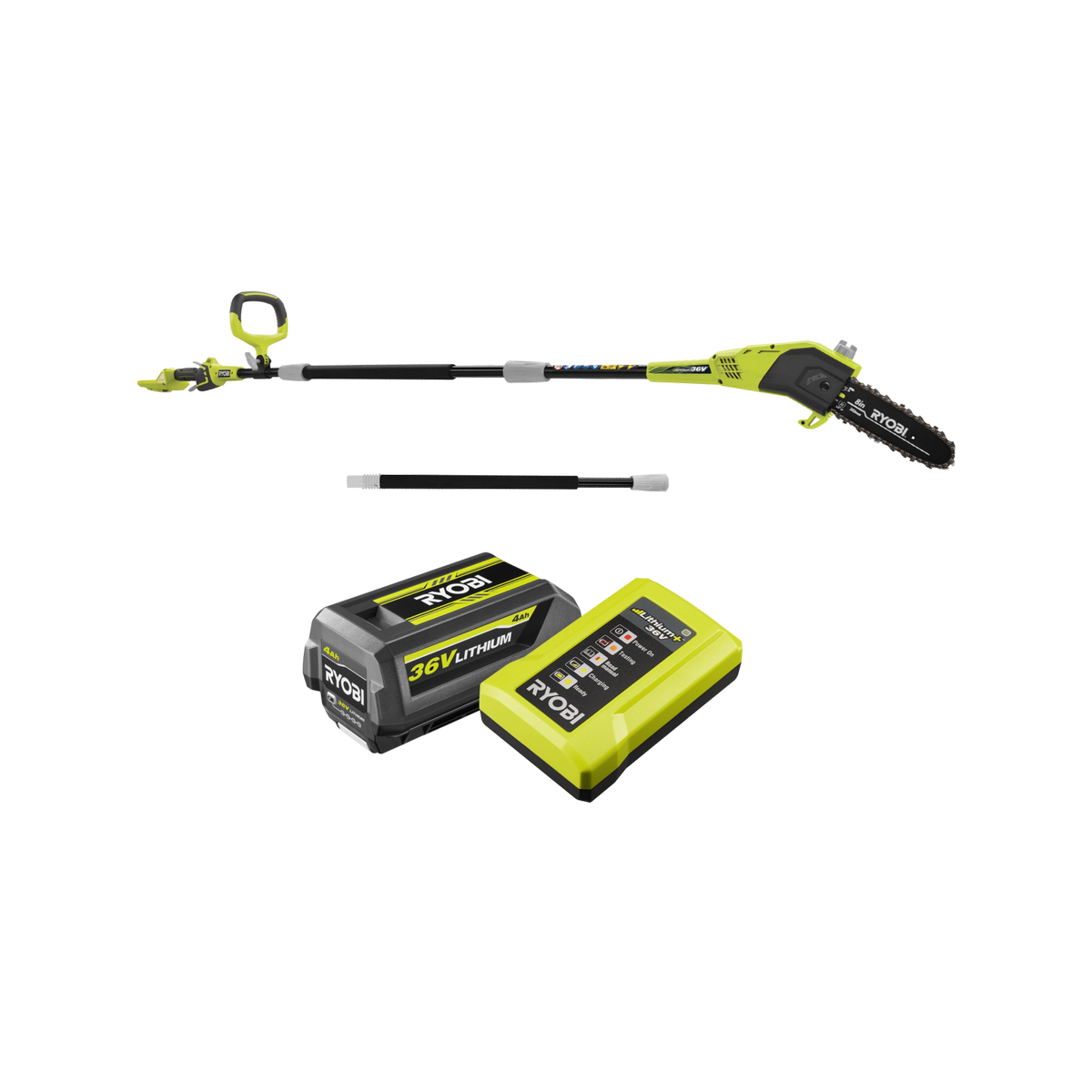 Ryobi 36V 8” 20cm 4.0Ah Pole Pruner Kit - Bunnings Australia