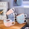 Nicola Spring Patterned Vintage Style Tea Cups, Cappuccino, Coffee - 3 ...
