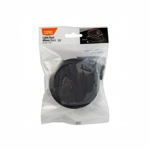 Taskmaster 60mm Black Cable Duct - Bunnings Australia