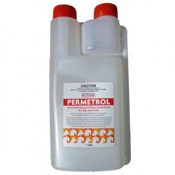 Vetsense Permetrol Spray & Rinse Insect & Fly Treatment for Horses ...