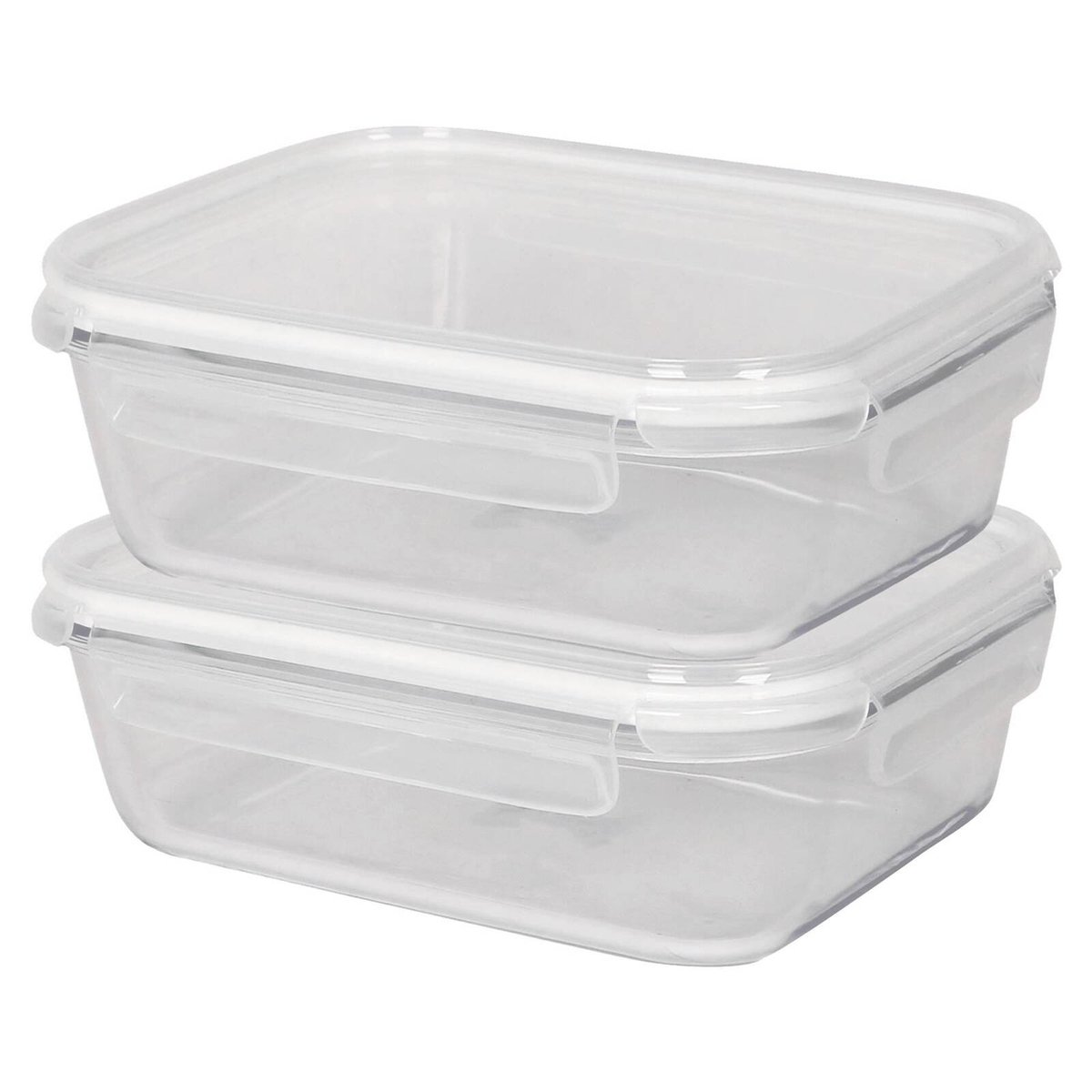 Harbour Housewares Glass Food Storage Containers with Lids - 1.5 Litre ...