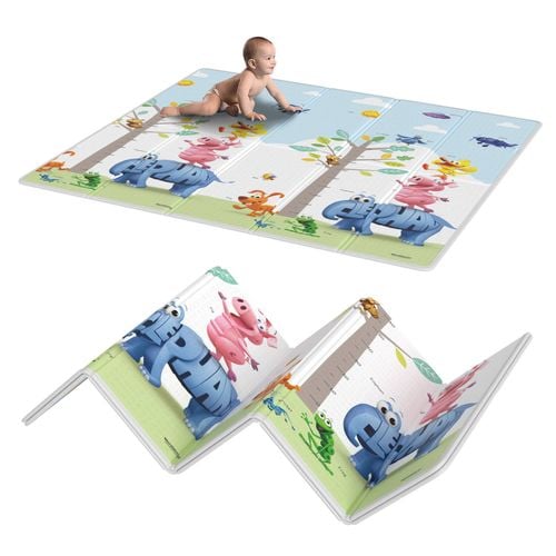Advwin Foldable Baby Play Mat Reversible Waterproof Playmats Elephant ...