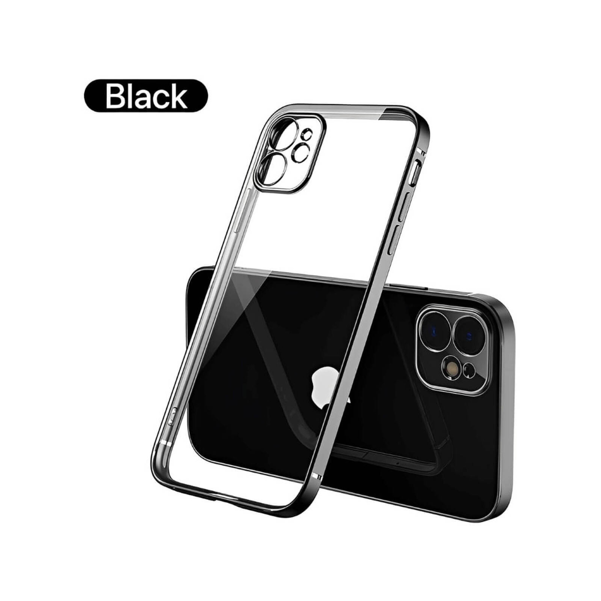 Iphone TPU Clear Case 12 Soft Case Black ShockProof Cover - Bunnings ...