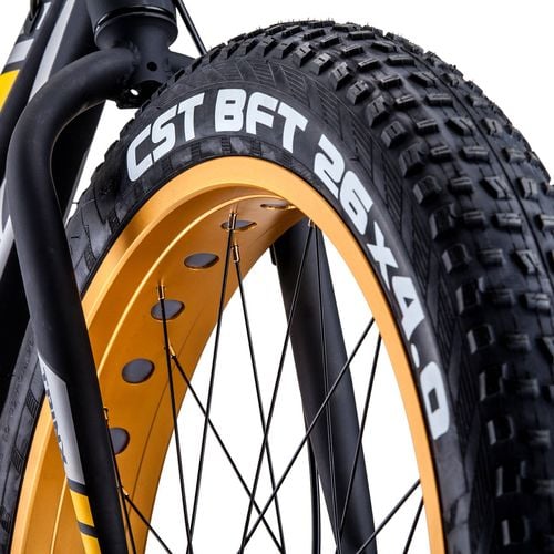 Trinx Tiger T106 Fat Bike Shimano 7 Speed Bicycle Matt Black/Orange ...