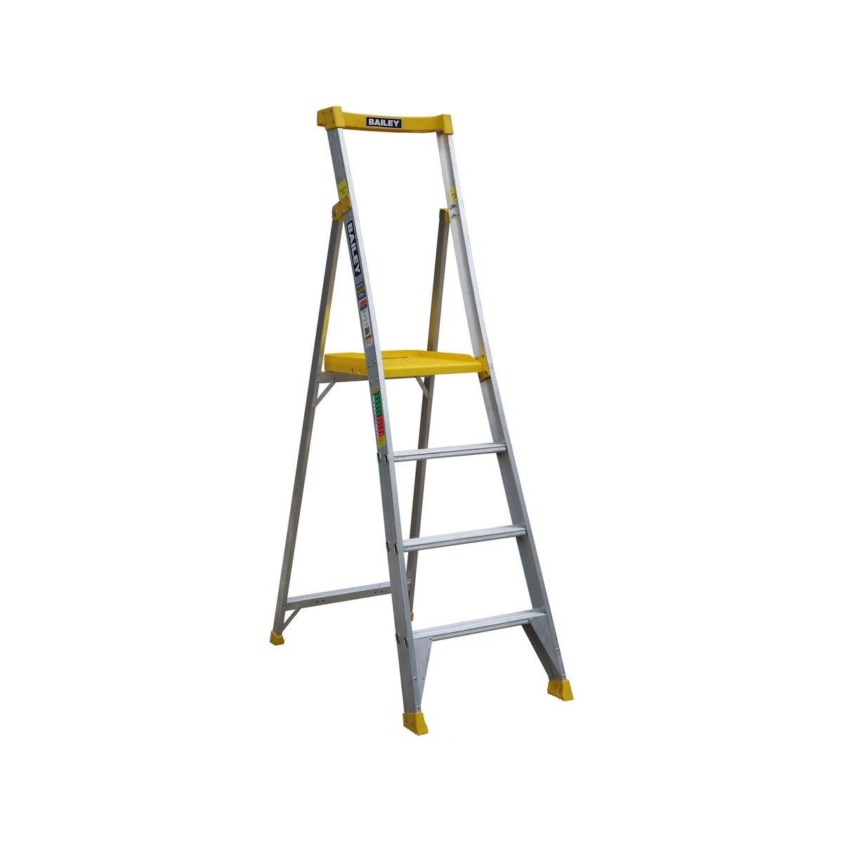 Bailey 1.2M 170KG Aluminium Pro Punchlock Platform Step Ladder ...